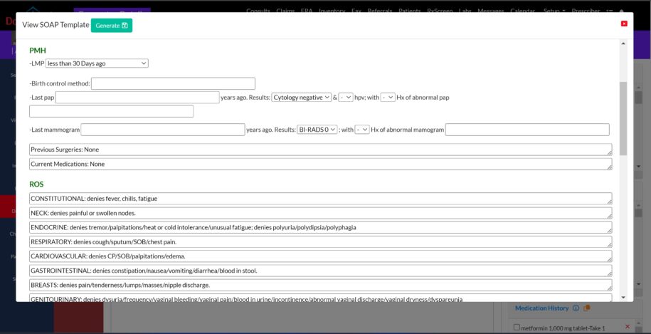 Best Obstetrics Gynecology OBGYN EHR - DocVilla